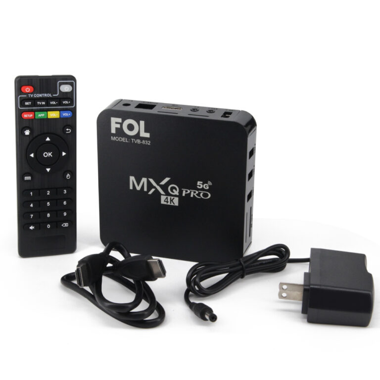 TVB-832 | Android TV Box 5G MXQ PRO 4K con WiFi y Control Remoto | FOL ...