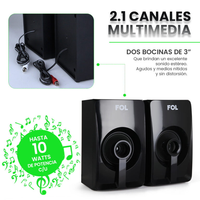 FS-P239 MINI COMPONENTE 3 BOCINAS Y CONTROL REMOTO CON LUZ - FOL México