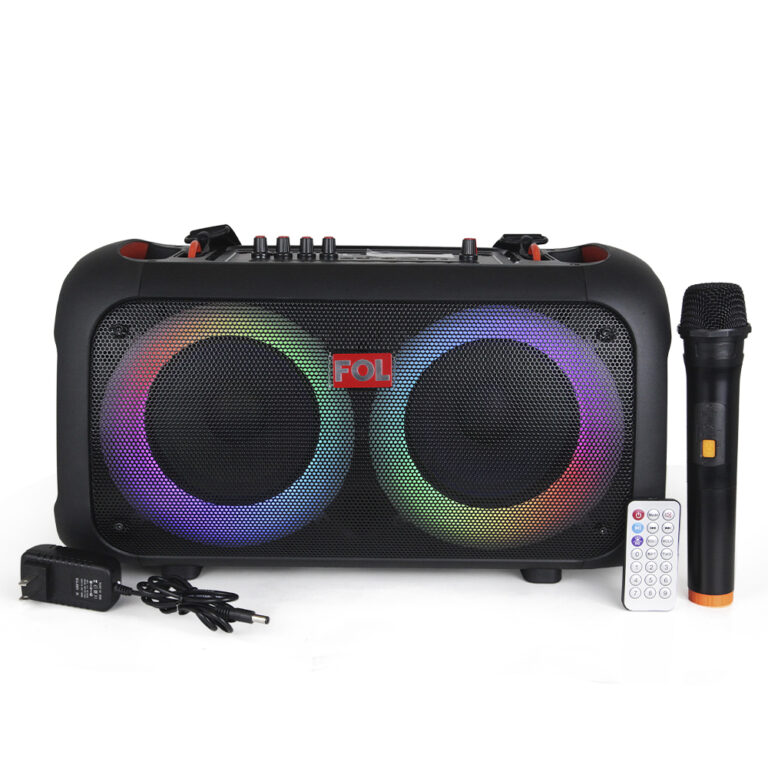 Bocina Bluetooth FS-L126 con Micrófono Inalámbrico y Luces RGB | FOL México